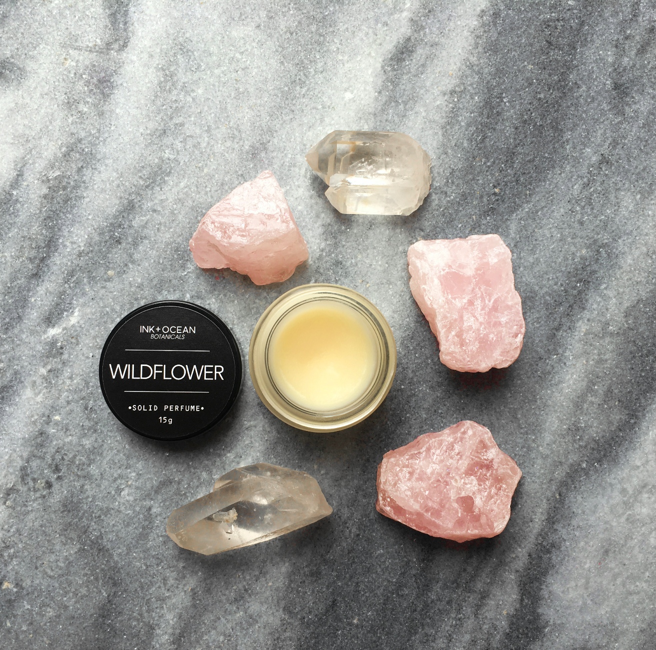 handcrafted natural botanical artisan solid perfume wildflower